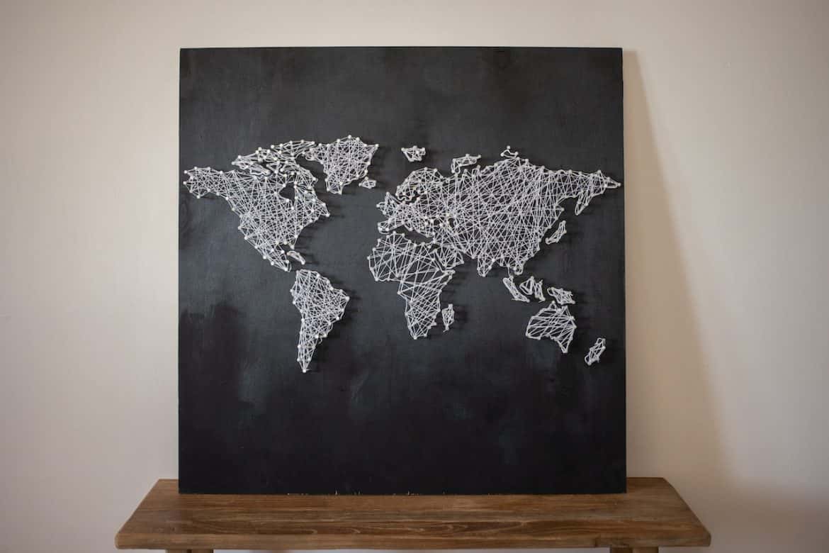 World Map Decor Ideas for Walls: 8 Unique and Creative Designs