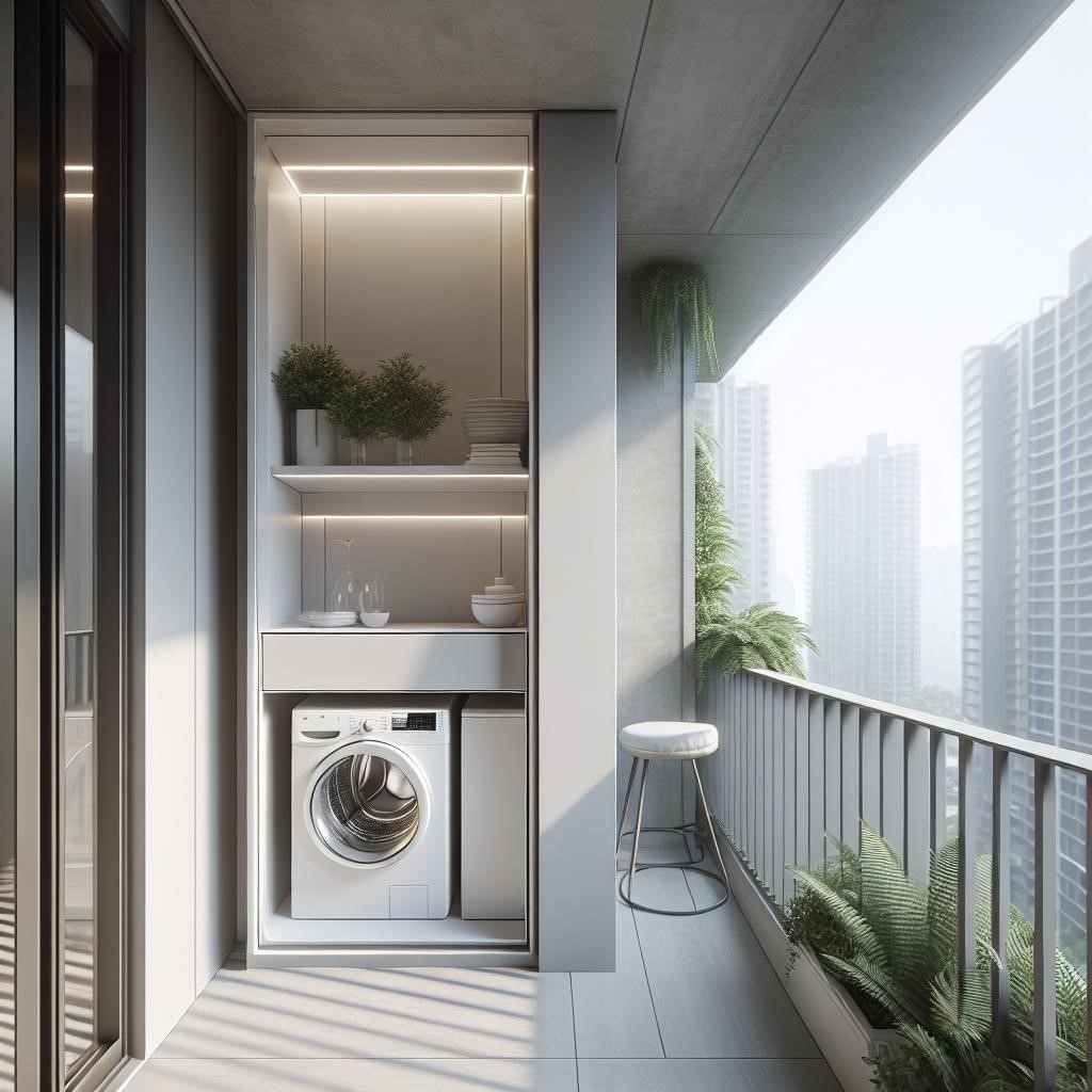 Laundry Room Design Ideas for Large Spaces and Small Dry Balconies
