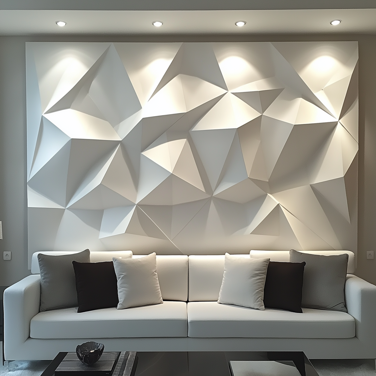 Modern pop wall designs for living room with smart pop interior design ...