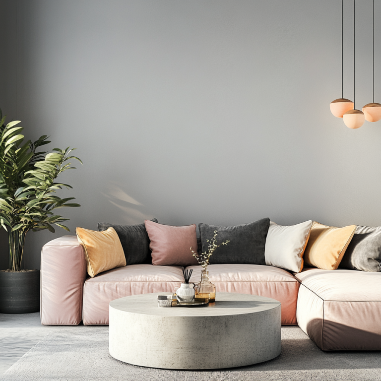 Peach colour combination ideas with matching shades for stylish wall paint