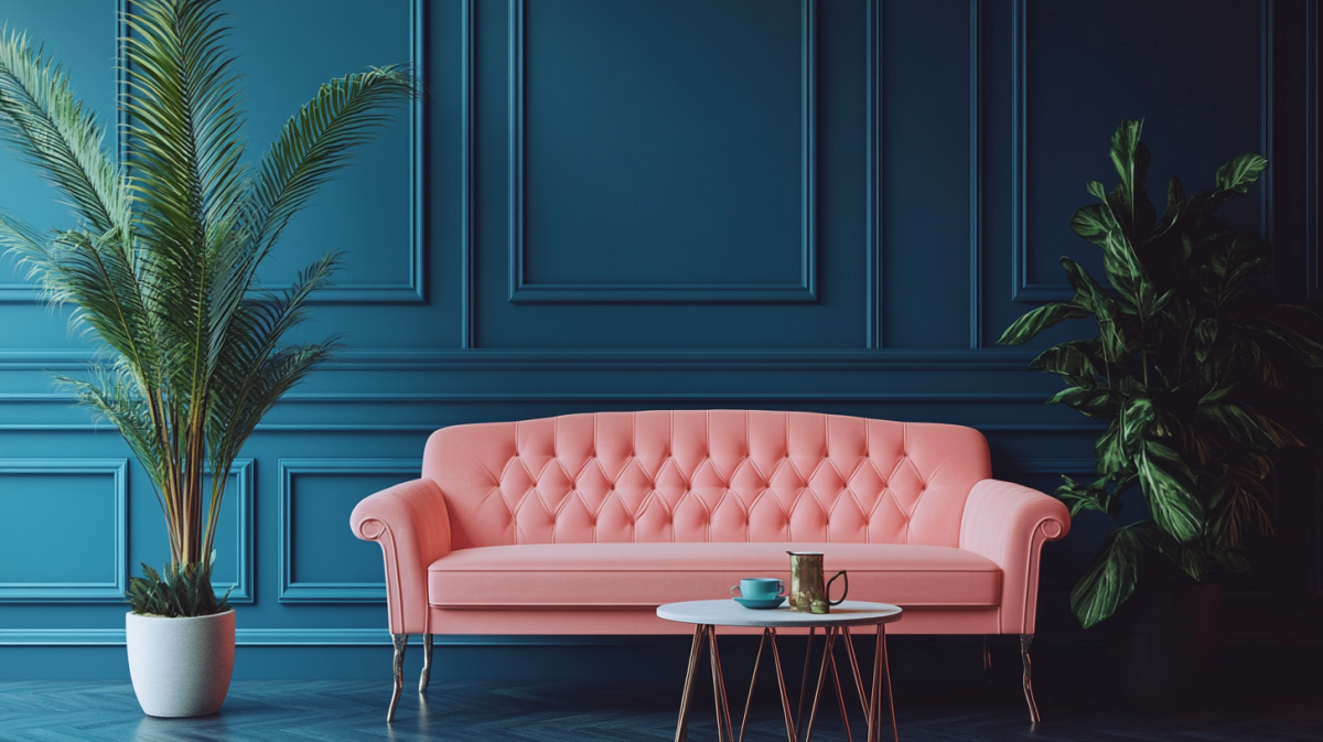 Peach colour combination ideas with matching shades for stylish wall paint