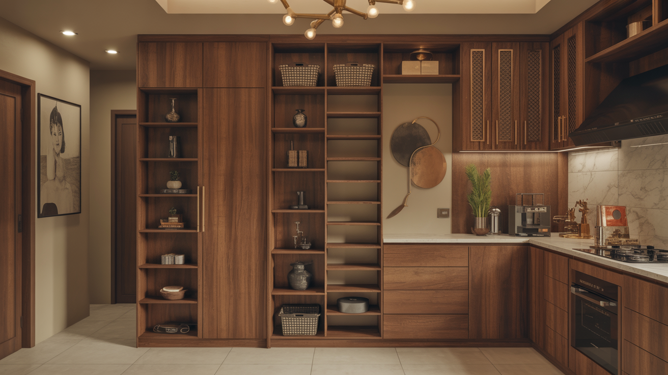 Kitchen Wardrobe Design That Sparks Joy and Warmth in 2025