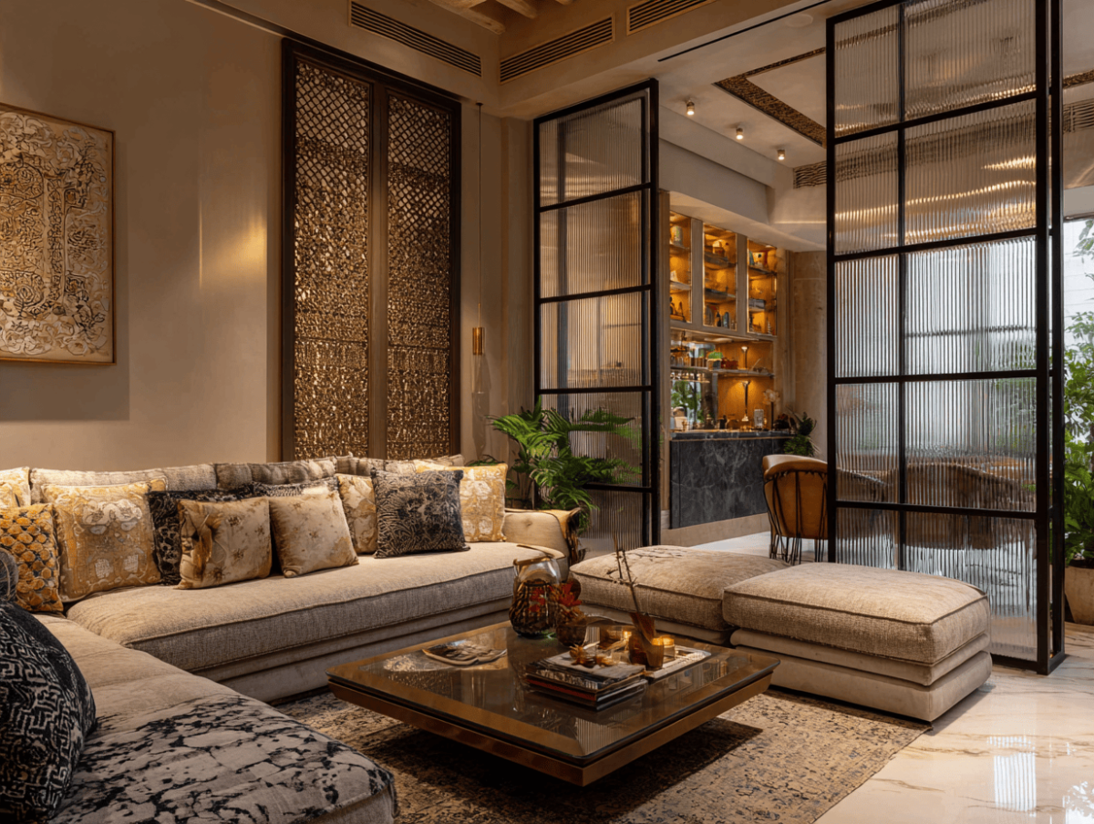 Stylish Living Room Partition Designs for Indian Homes