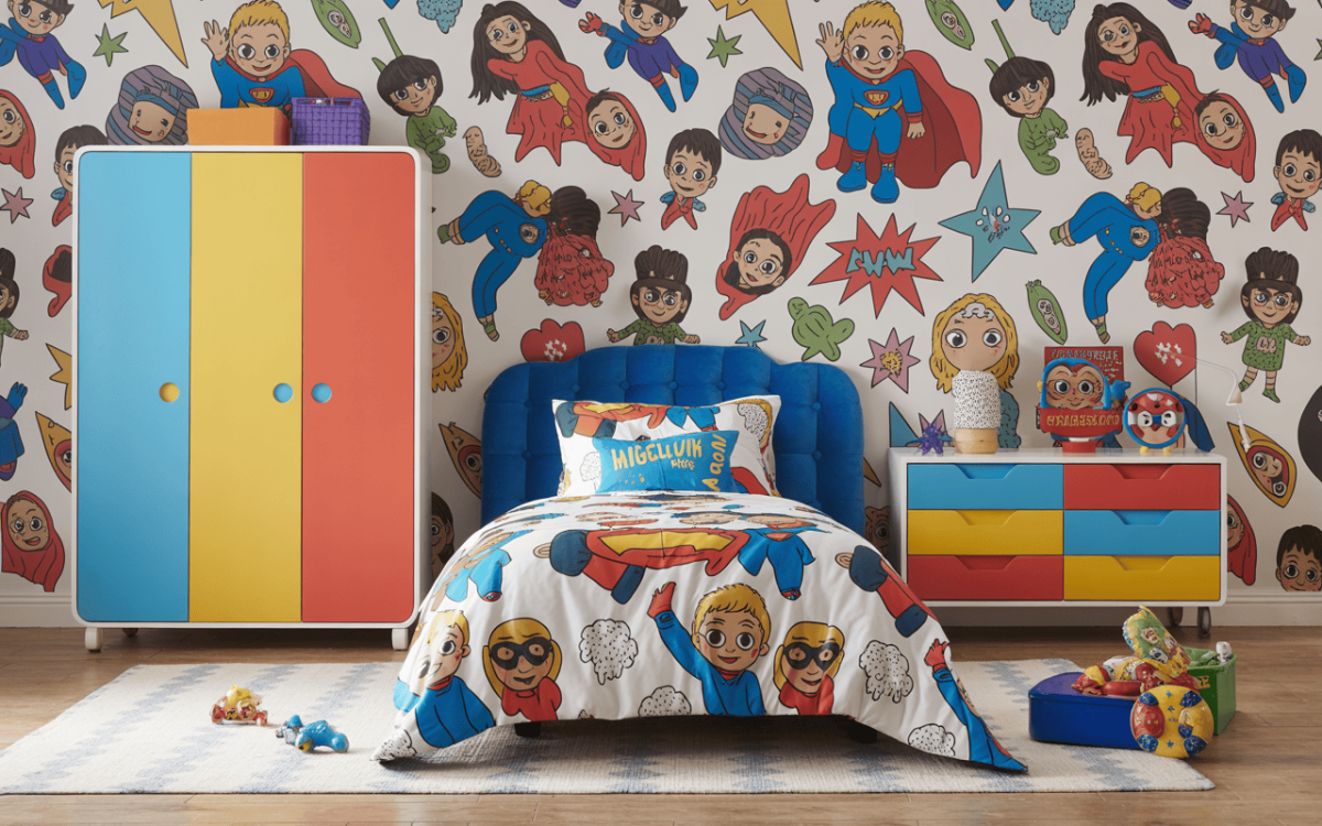 Wallpaper Design for Kids Bedroom That Sparks Joyful Imagination