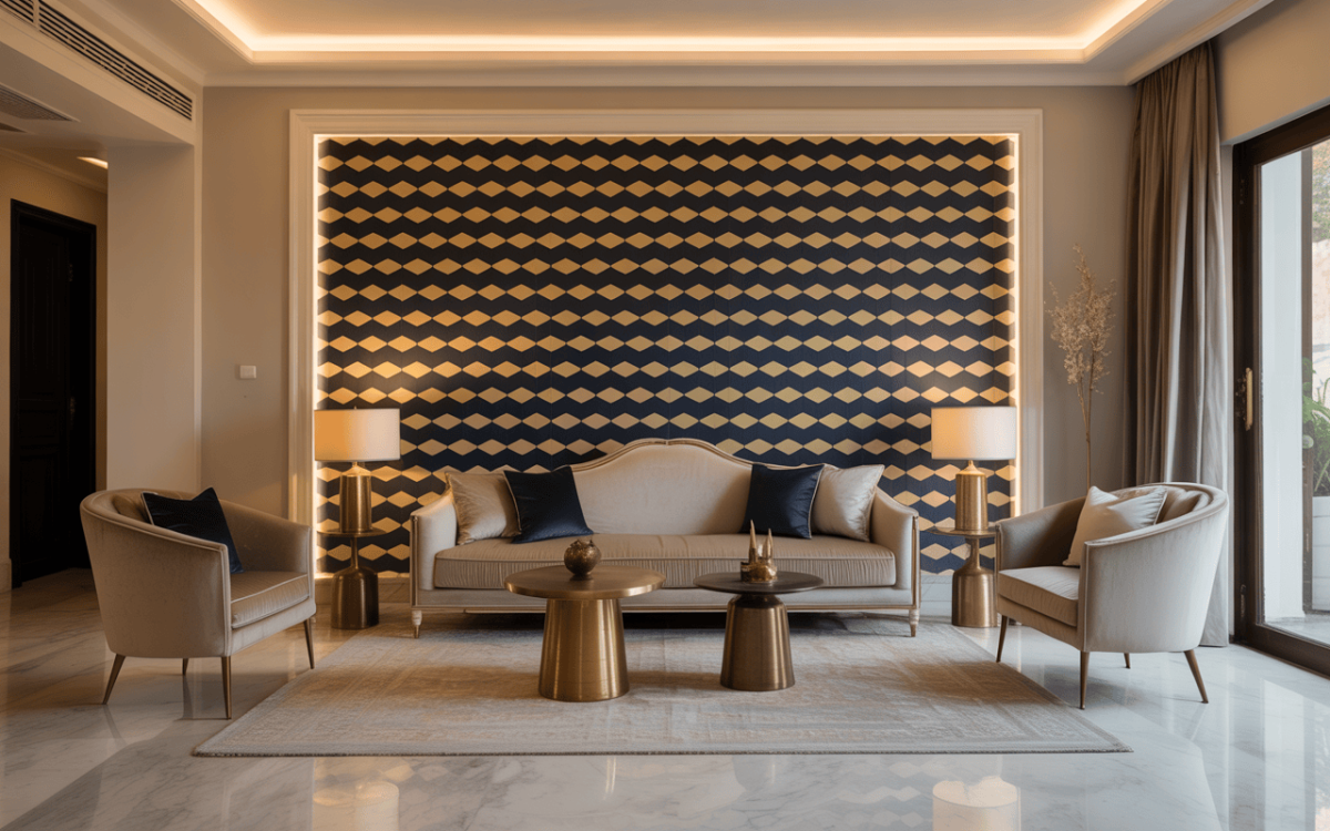 Wallpaper for Living Room with Modern and Classy Design Ideas