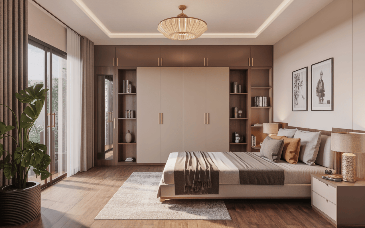 L Shape Wardrobe Design for Small and Large Bedroom Spaces
