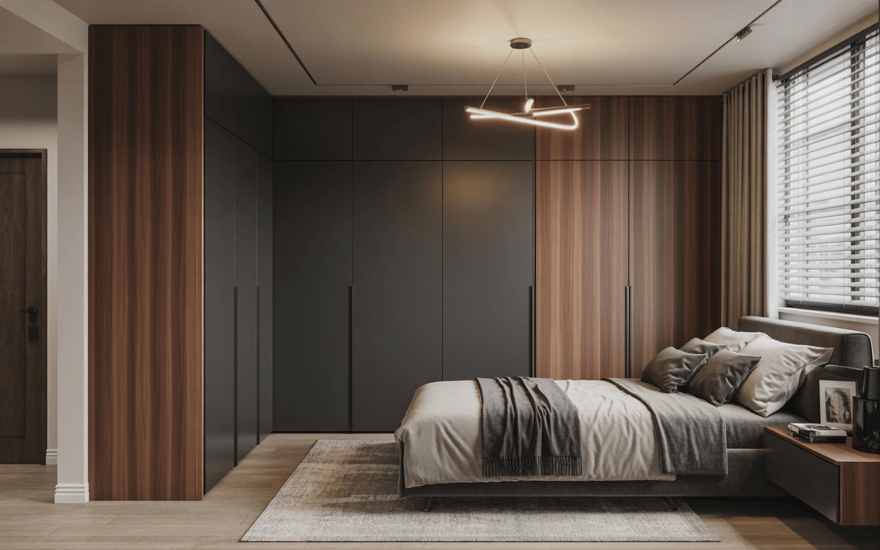 L Shape Wardrobe Design for Small and Large Bedroom Spaces