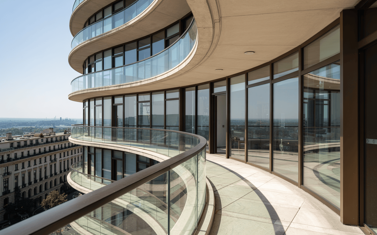 Balcony Glass Design That Adds Light and Elegance to Homes