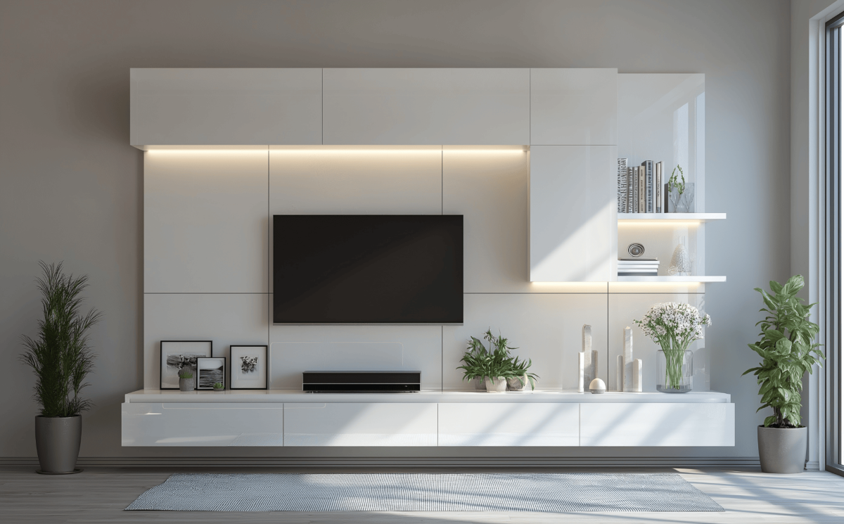 Simple TV Unit Designs for Smart and Stylish Living Rooms