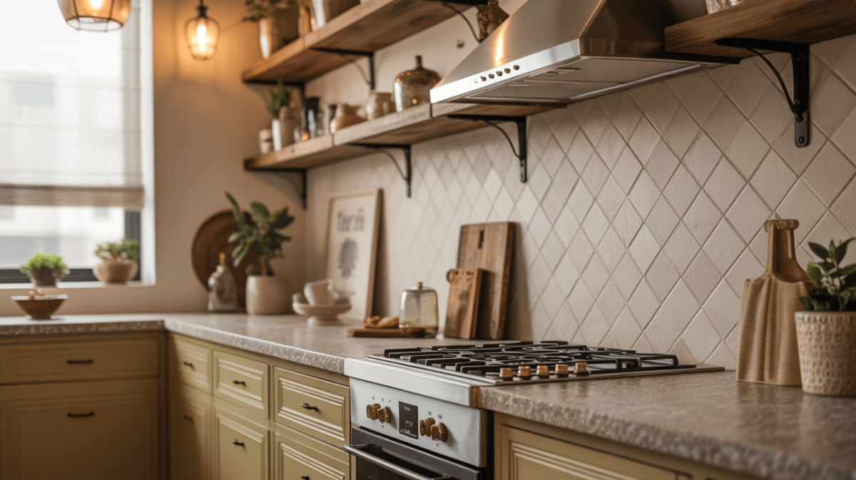 Smart l shaped kitchen cabinets with efficient cabinet layout ideas for ...