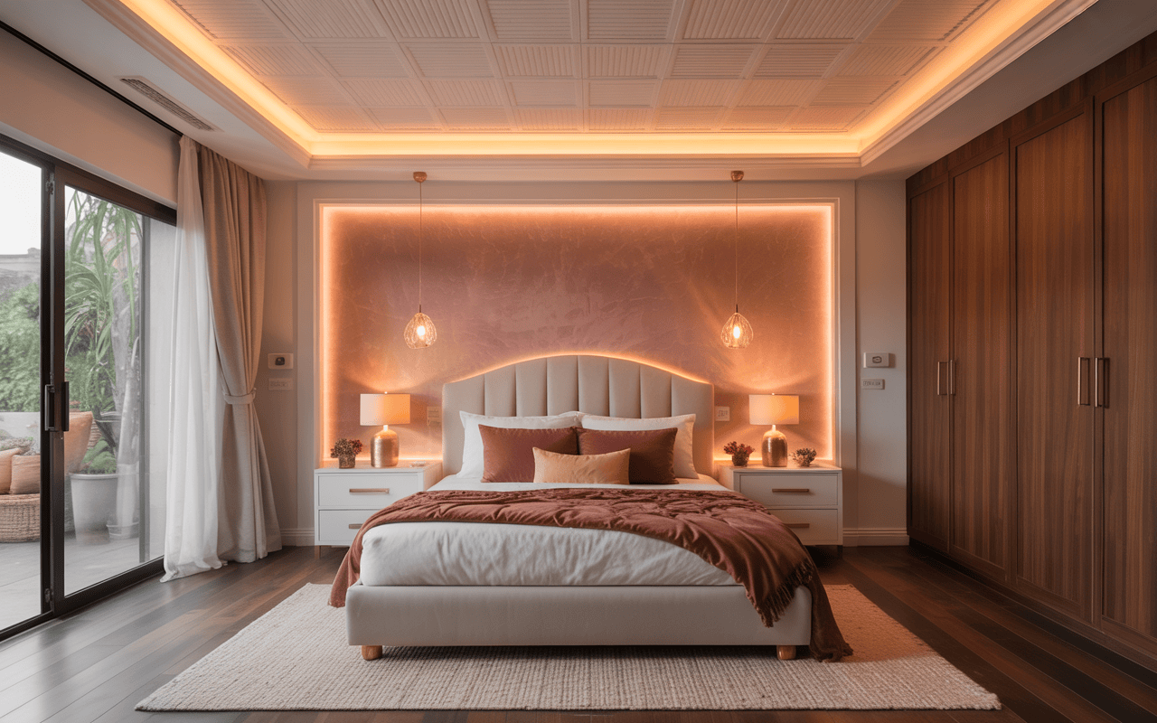 Bedroom PVC Ceiling Designs to Create a Cozy Modern Look