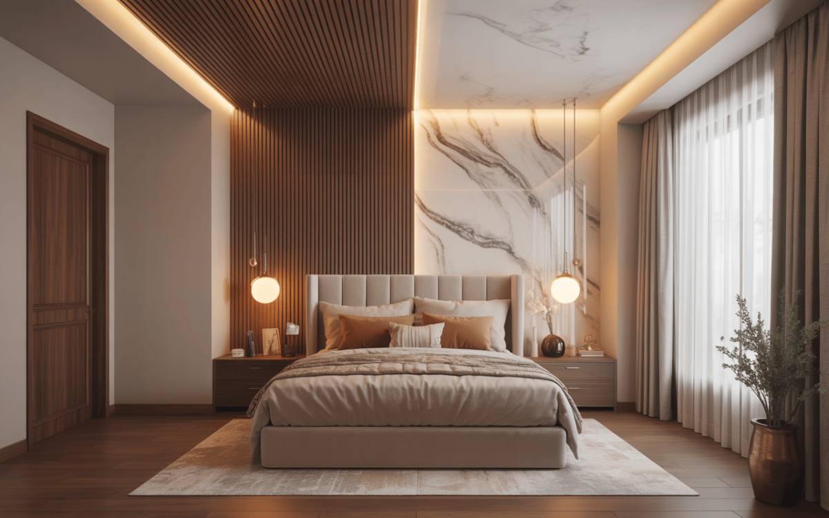 Bedroom PVC Ceiling Designs to Create a Cozy Modern Look