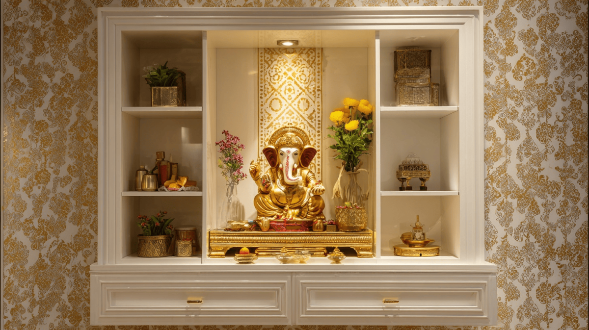 Puja Room Interior Designs for Peaceful Modern Homes