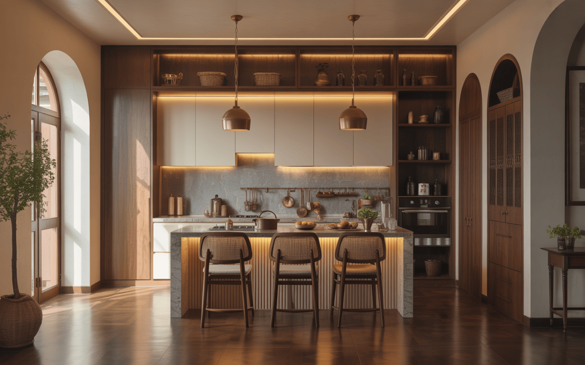 Semi Open Kitchen Designs for Modern Indian Homes