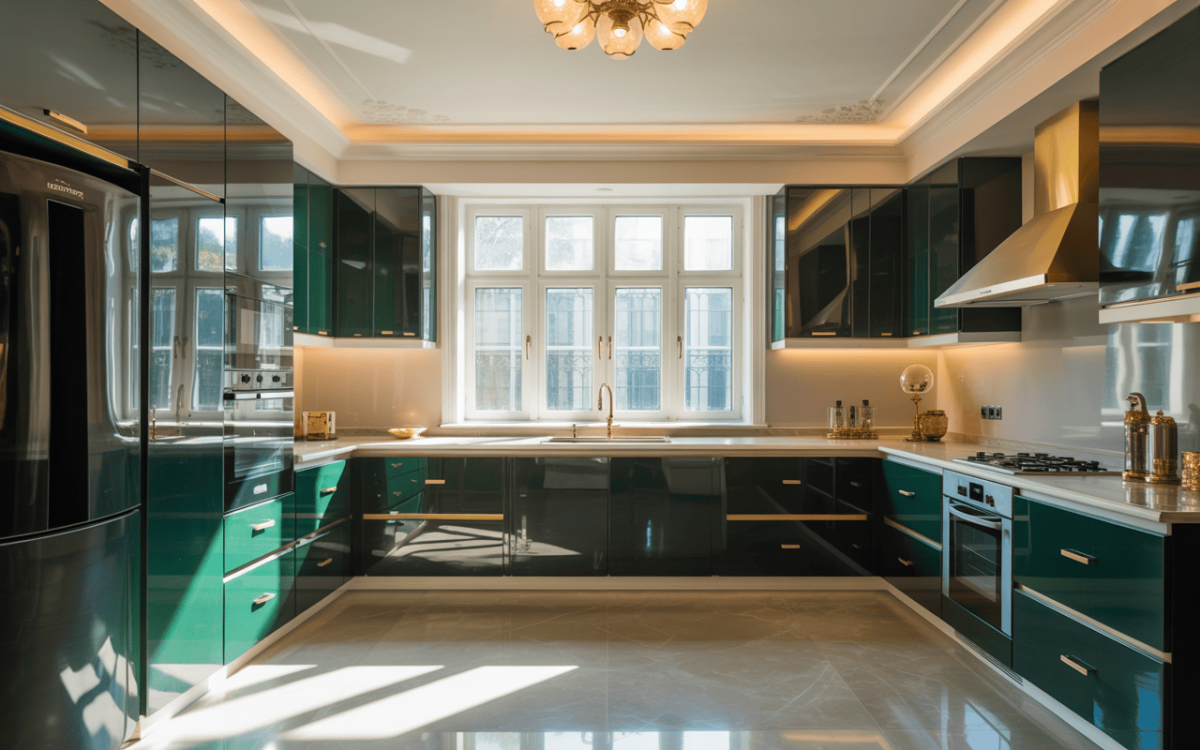 High Gloss Acrylic Kitchen Cabinets with Style and Strength